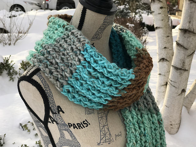 Ravelry: Deep Ridge Scarf pattern by Michael Sellick
