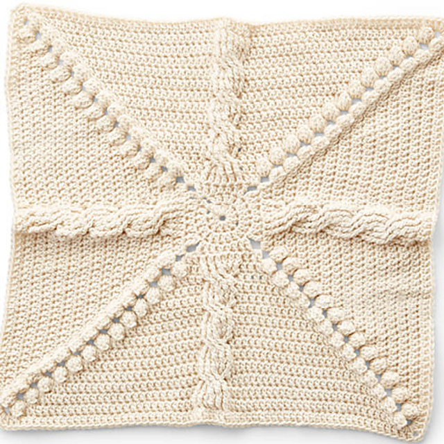 Ravelry: Caron One Pound Stitch Along Cable Square pattern by Michael ...