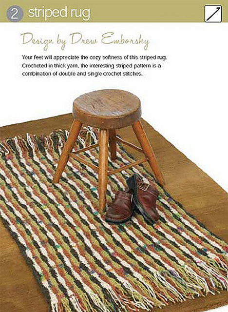 Ravelry: Striped Rug pattern by Drew Emborsky