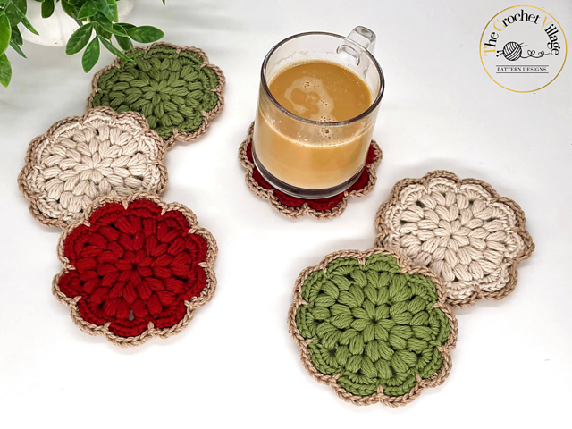 Ravelry: Angela's Coasters pattern by The Crochet Village