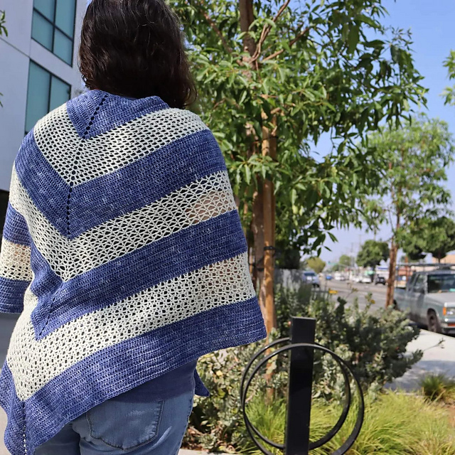 Ravelry: Jeans and Lace Shawl pattern by The Crocheting Carr