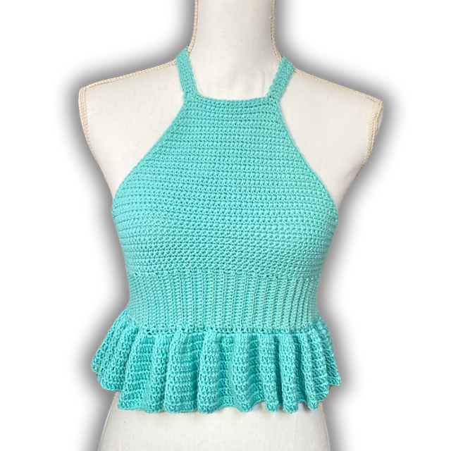 Ravelry: The Ruffle Top pattern by Vibeke Kvistgaard