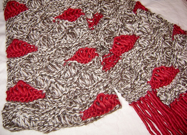 Ravelry: Sock Monkey Kisses Scarf pattern by Amy Kaspar