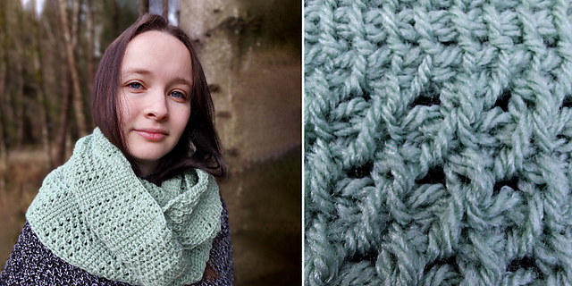 Ravelry: Emerald Isle Tunisian Crochet Infinity Scarf pattern by Maxine ...