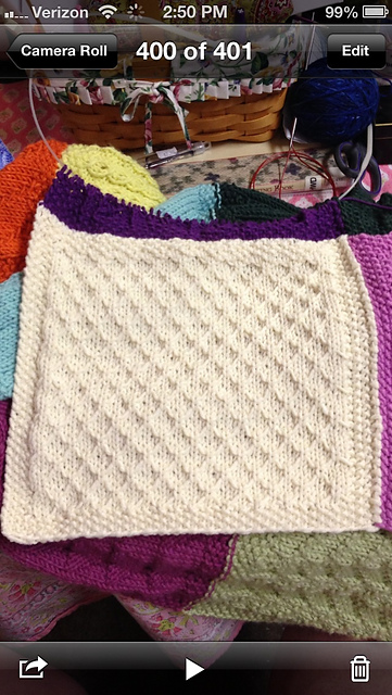 Ravelry: Faux Honeycomb Square pattern by Mary Ellen Langieri