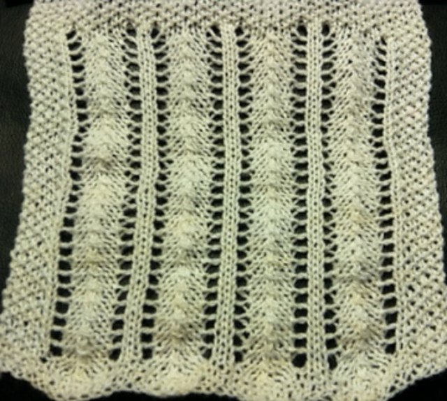 Ravelry: Arsenic & Old Lace Square #11: Open Stripe Pattern pattern by ...