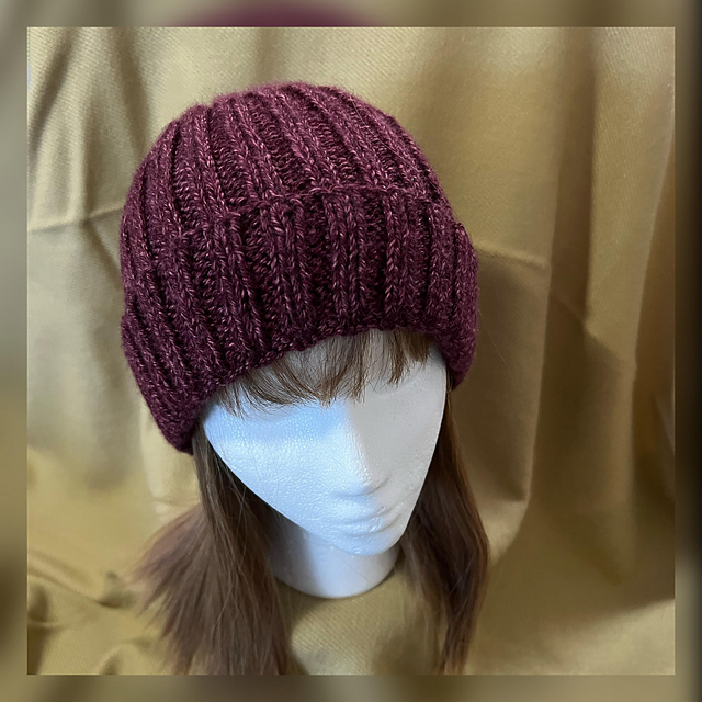 Ravelry: WW023 Mitered Toque pattern by The Knitting Doodle