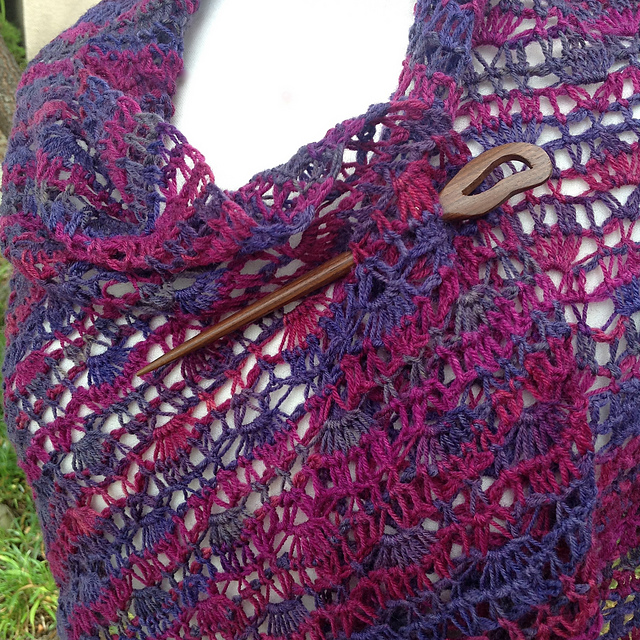 Ravelry: Tunisian Shells Wrap pattern by Amy Depew