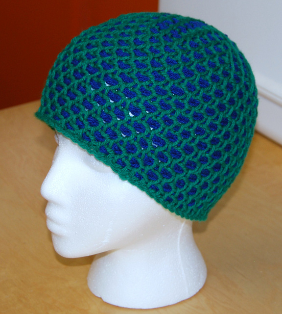 Ravelry: Tunisian Honeycomb Hat pattern by Amy Depew