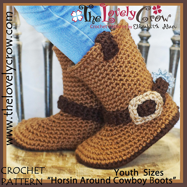 Ravelry: Horsin' Around Cowboy Boots pattern by Elizabeth Alan