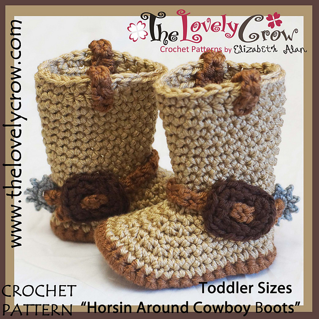 Ravelry: Horsin' Around Cowboy Boots pattern by Elizabeth Alan