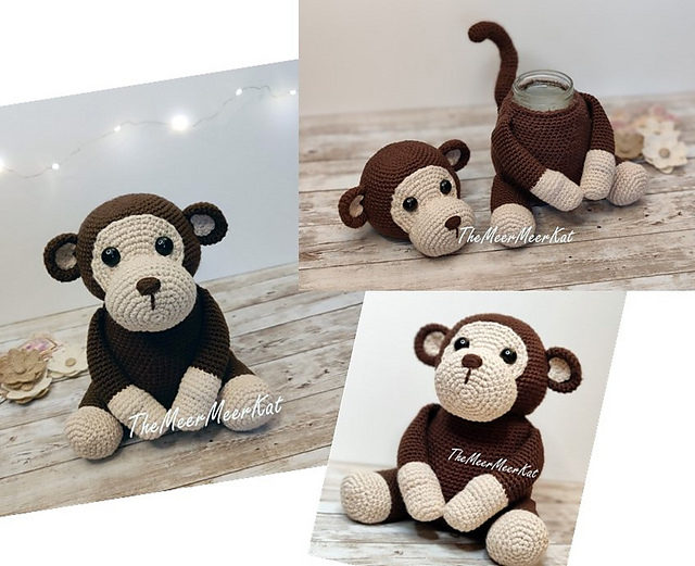Ravelry: Monkey Stash Mason Jar cover pattern by Carrine Ng