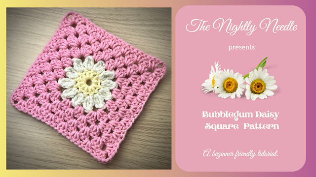 Ravelry: Bubblegum Daisy Square pattern by Kelsie Hauck