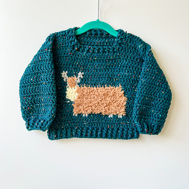 Ravelry: Just For Moo Sweater pattern by Ellie Mason