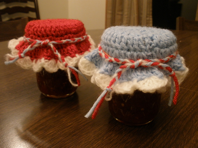 Ravelry: Jam Pot Covers pattern by Nicki Trench