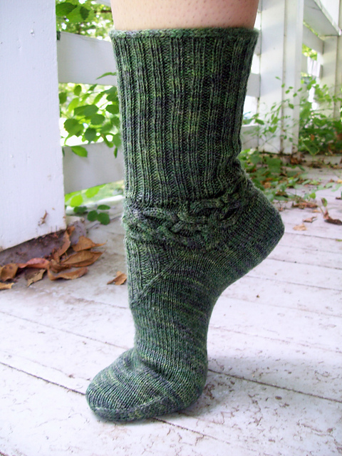 Ravelry: Elphaba's Revenge Socks pattern by Sarah Wilson
