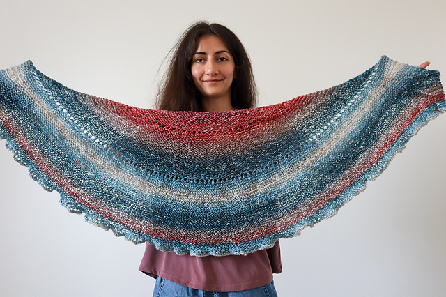 Ravelry: Garter Half Pi Shawl pattern by Michelle Greenberg