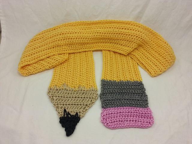 Ravelry: Pencil Scarf Teacher Gift pattern by The Stitchhikers