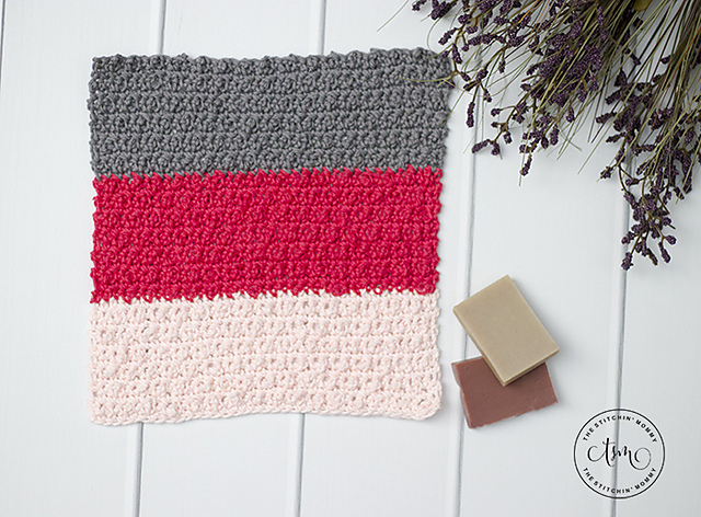 Ravelry: Nubby Scrubby Color Block Washcloth pattern by Amy Ramnarine