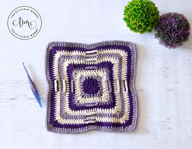 Ravelry: Echo 12 Inch Square pattern by Amy Ramnarine