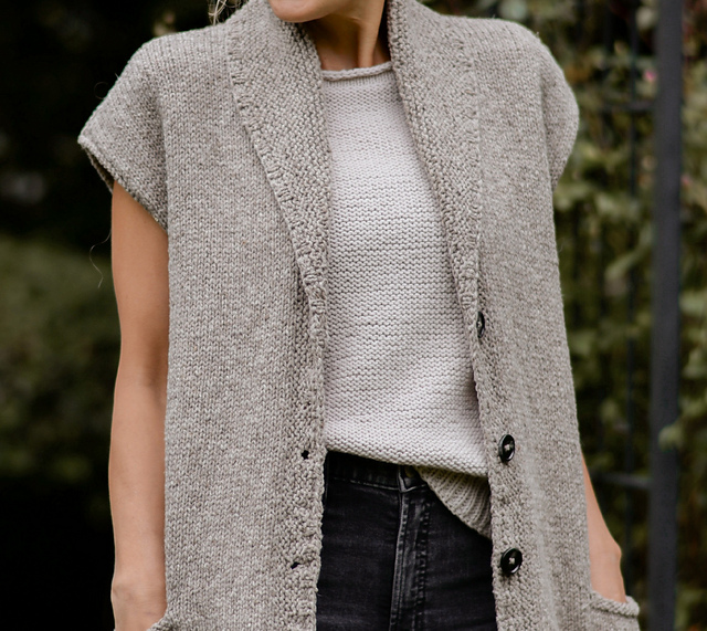 Ravelry: Hawthorne Vest pattern by Heidi May