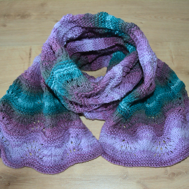 Ravelry: The Rolling Waves Scarf pattern by Marisa Perrin