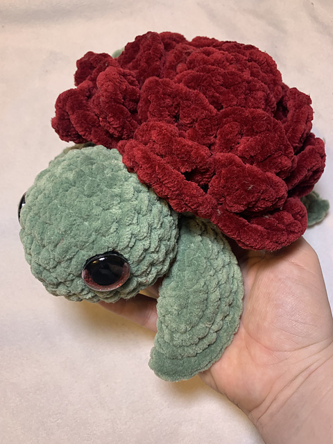 Ravelry: Low Sew Rose Turtle pattern by Coralynn Nydokus