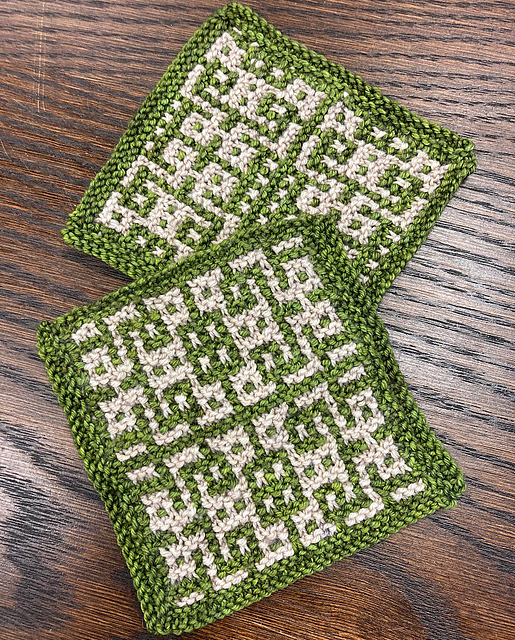 Ravelry: Hege Maze Coasters pattern by Adrienne Larsen