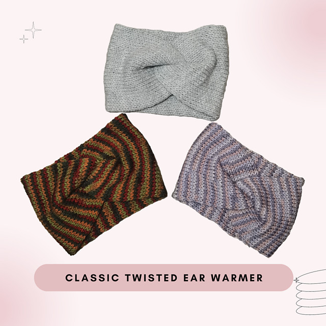 Ravelry: Classic Twisted Ear Warmer pattern by Kaasi Legacy Designs
