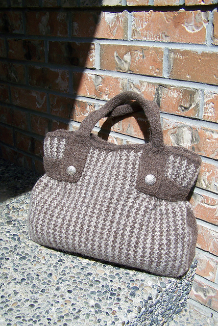 Ravelry: Felt Like Tweed Bag with Cellphone Mini-Purse pattern by Moira ...