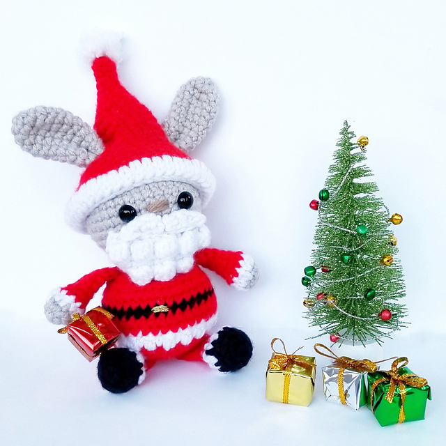 Ravelry: Santa Bunny pattern by The Cozy Chipmunk