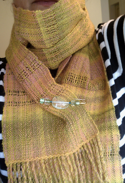 Ravelry: ThereseS's handspun Easter scarf