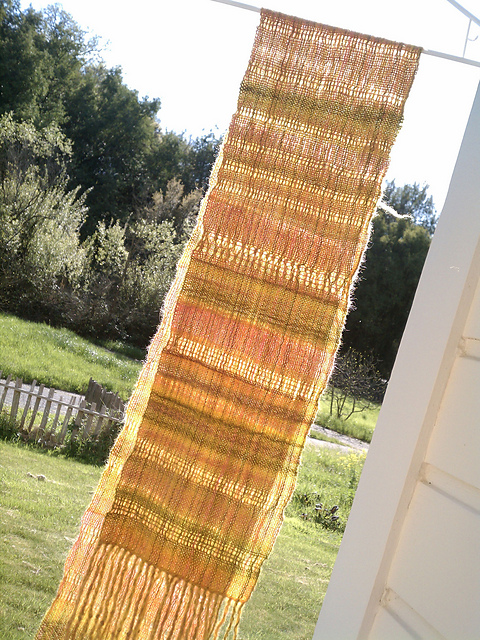 Ravelry: ThereseS's handspun Easter scarf