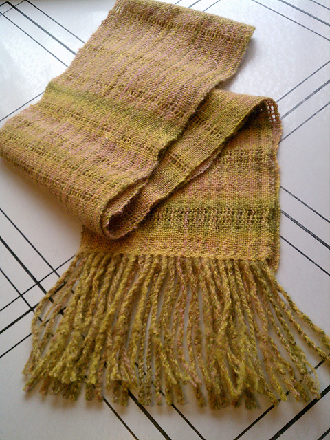 Ravelry: ThereseS's handspun Easter scarf