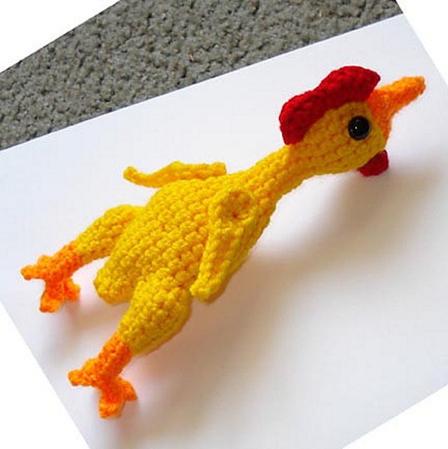 Ravelry: Rubber Chicken amigurumi pattern by Jenni Love