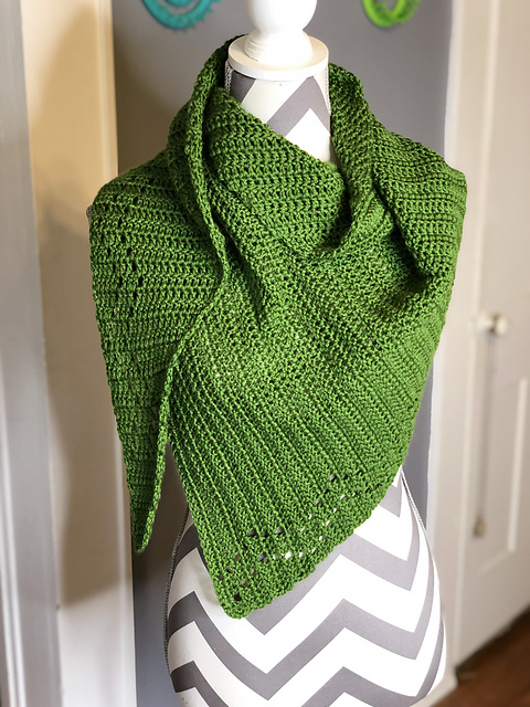 Ravelry: The Chevron Accent Shawl pattern by Zach Stout