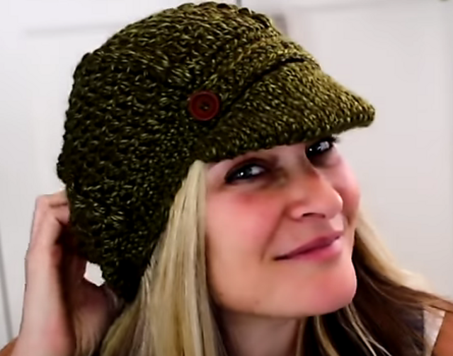 Ravelry: Newsboy Crochet Brim Hat pattern by The Unruly Stitch