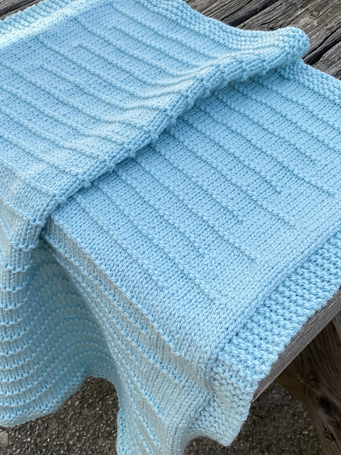 Ravelry: Easy Stepper Blanket pattern by Knit Sew Make