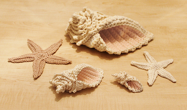 Ravelry: Crochet Conch Shell and Starfish pattern by Thomasina Cummings ...