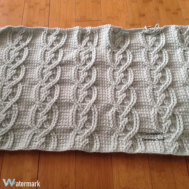 Ravelry: Twisted Cables Afghan pattern by Courtney Carter