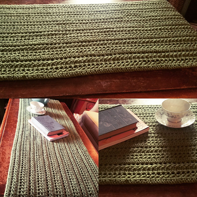 Ravelry: Crossover Stitch Table Runner pattern by Tiffani Lynne Crochet