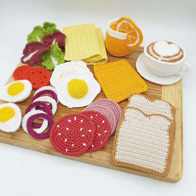 Ravelry: Big Breakfast Set pattern by Tiffy Purisa