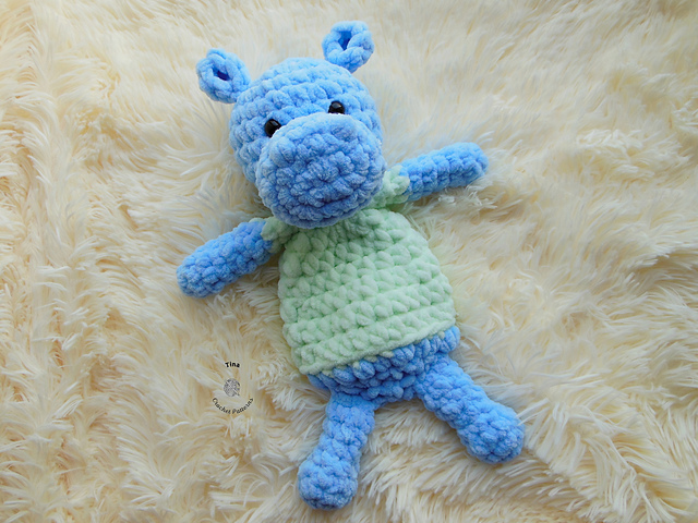 Ravelry: Teddy Hippo Toby Snuggler pattern by Tina Patt