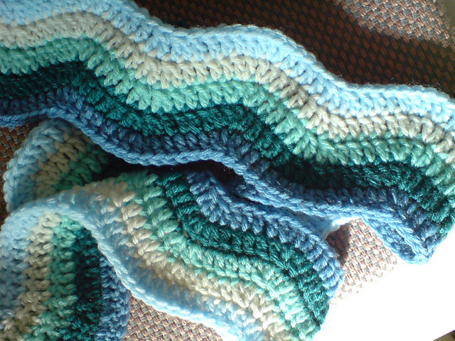 Ravelry: TinasAllsorts' Ripple Blanket