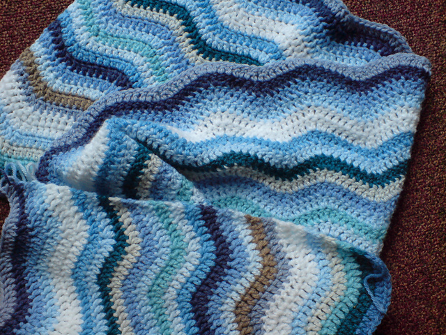 Ravelry: TinasAllsorts' Ripple Blanket