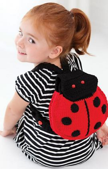Ravelry: Lady Bug Backpack pattern by Patsy Harbor