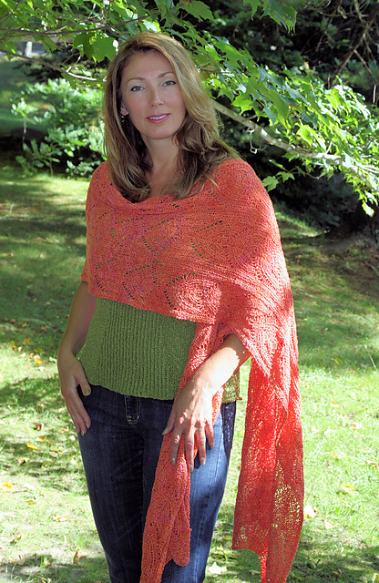 Ravelry: The Sunrise Wrap pattern by Tonia Barry
