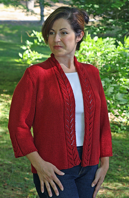 Ravelry: Cascading Leaves Cardigan pattern by Tonia Barry
