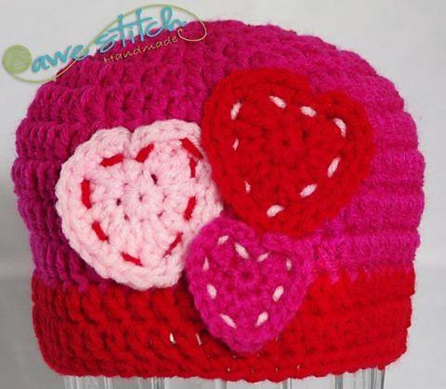 Ravelry: Country Heart Patches pattern by Too Yarn Cute