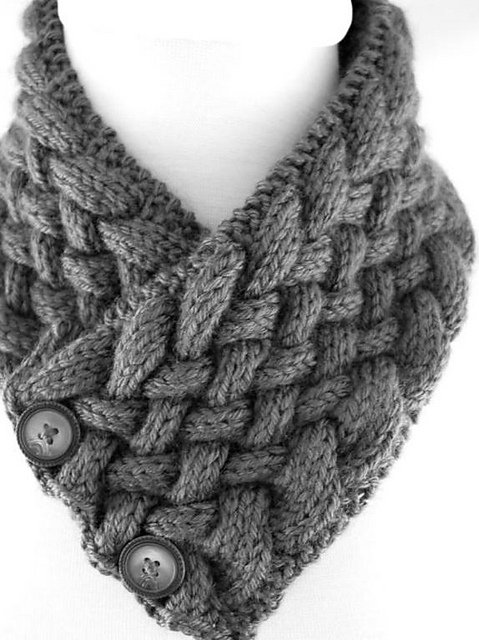 Ravelry: Woven Cable Neck Warmer pattern by Coral G